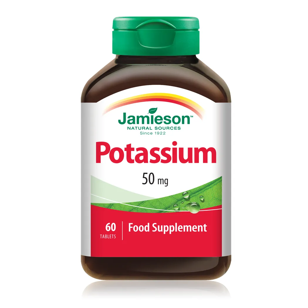 Jamieson Potassium 50 Mg 60 Tablets - Sehha Pharmacy